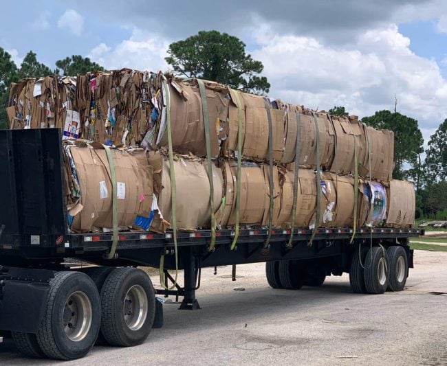 Baler Helps Flagler Beach Recycle 4 Tons of Cardboard a Week