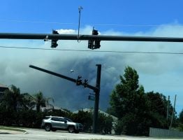 470-Acre Prescribed Fire At Faver-Dykes State Park Darkens Sky
