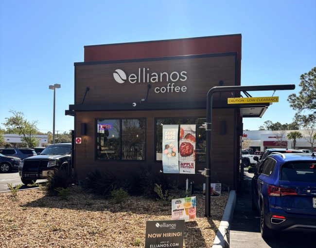 Ellianos Coffee Finally Opens Palm Coast Drive-Thru on SR100 | FlaglerLive