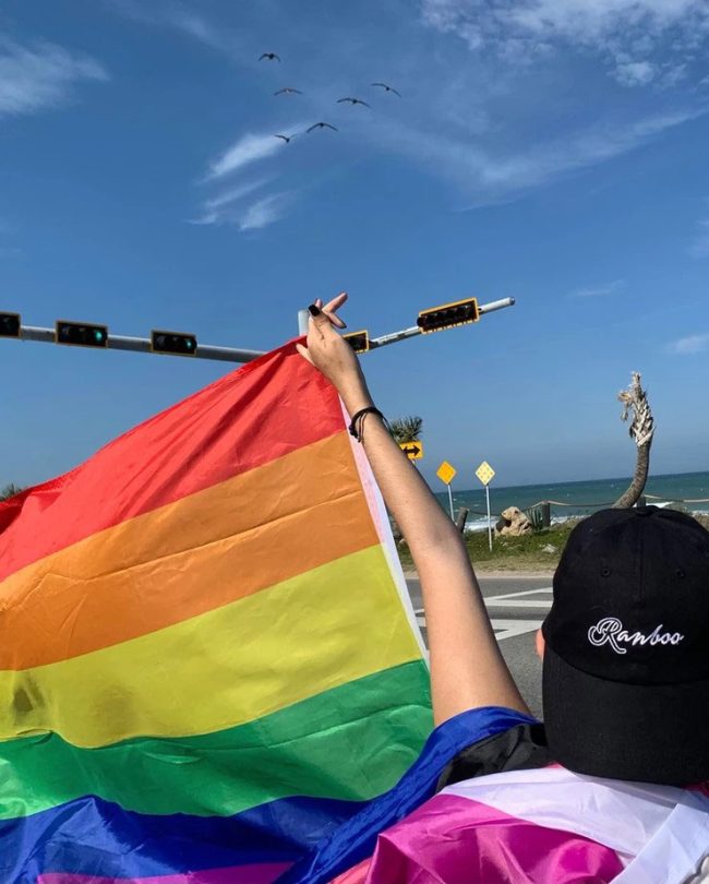 Pride Flag Flies in Flagler Beach Rally in Protest of Florida's Latest ...