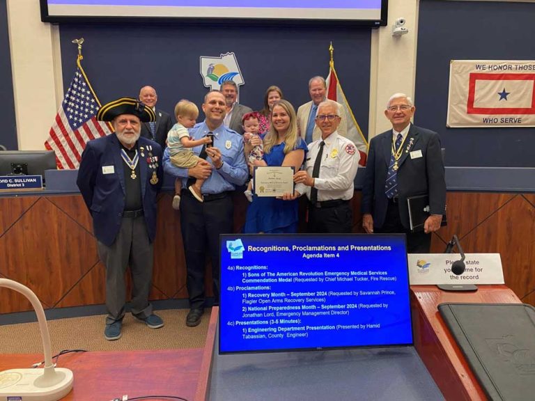Flagler County Fire Rescue's Andrew Shook Receives Sons of American ...